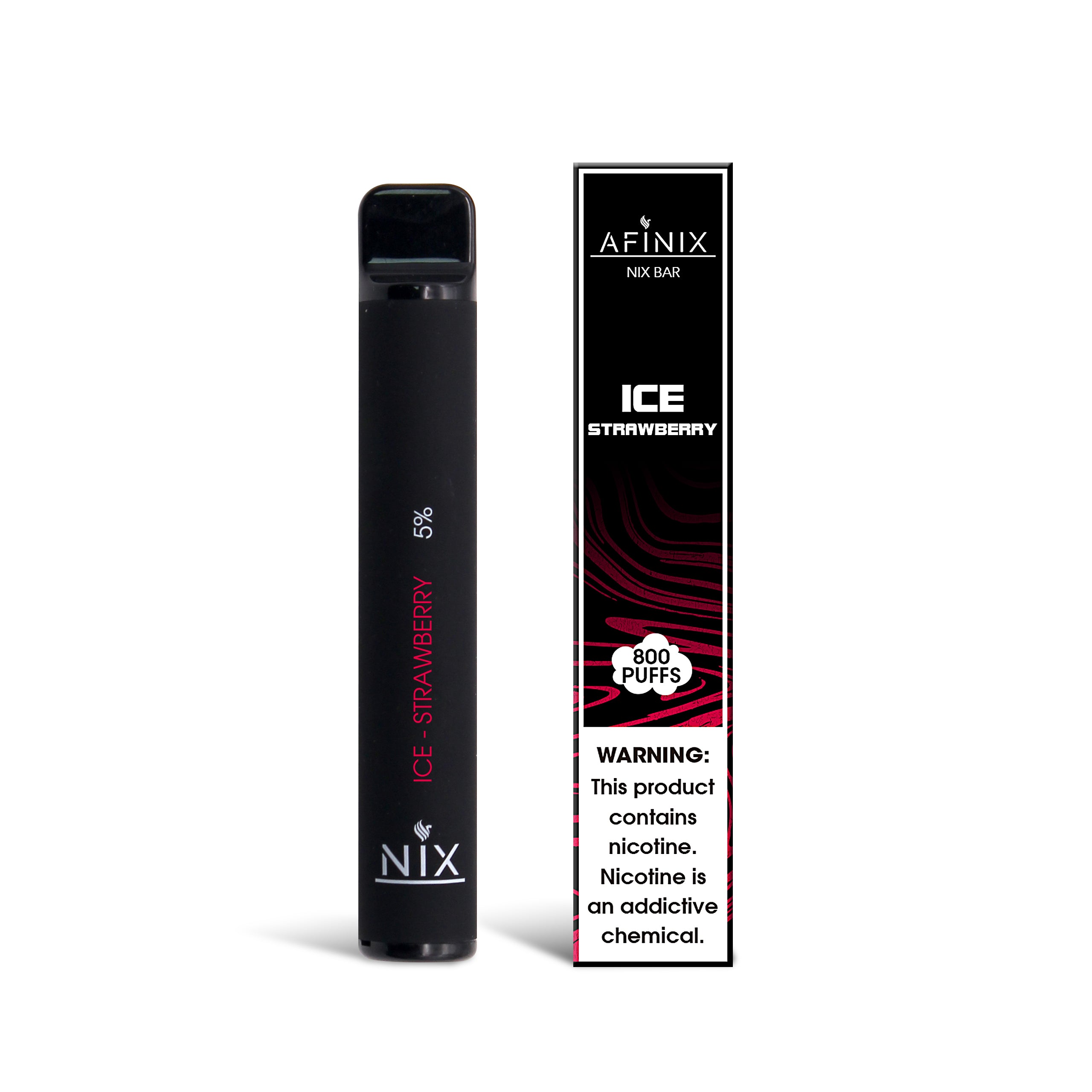 NEW Strawberry Ice - XL Disposable NIX BAR (600 puffs) – Afinix